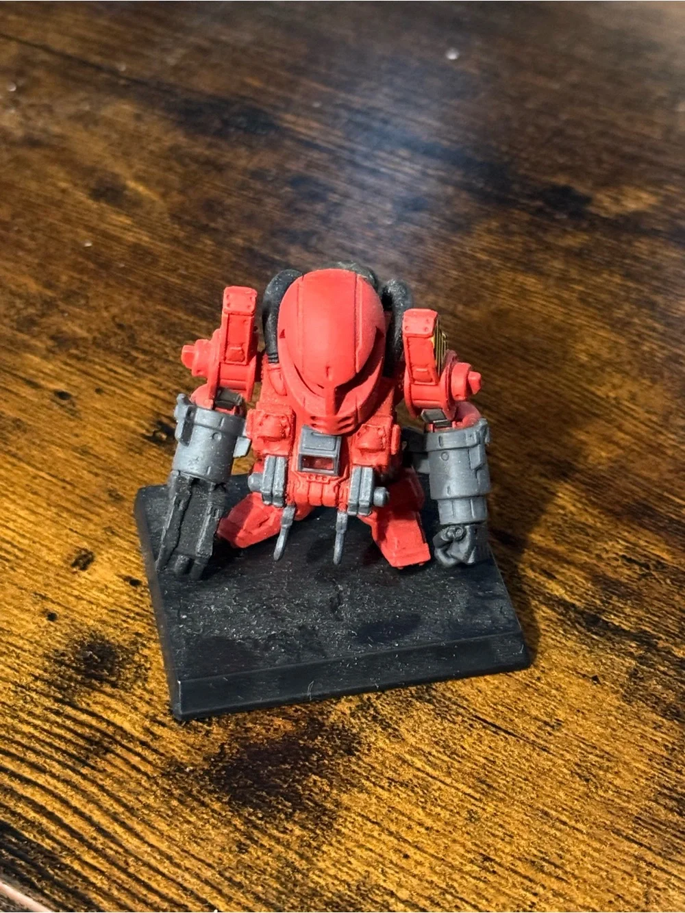 Toys | Red And Gray Armored Miniature Figure | Poshmark